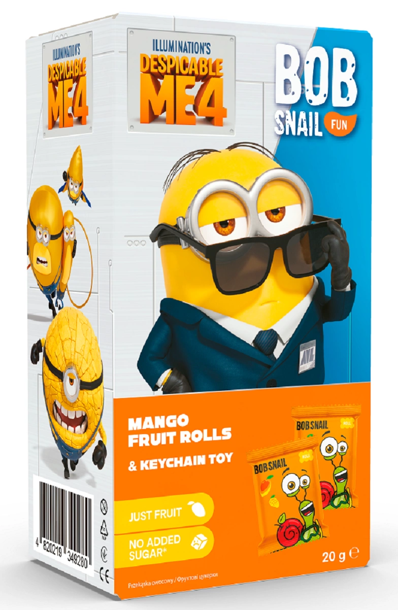 Przekąska eat & play mango z brelokiem minionki bezglutenowa 20 g - Bob ...